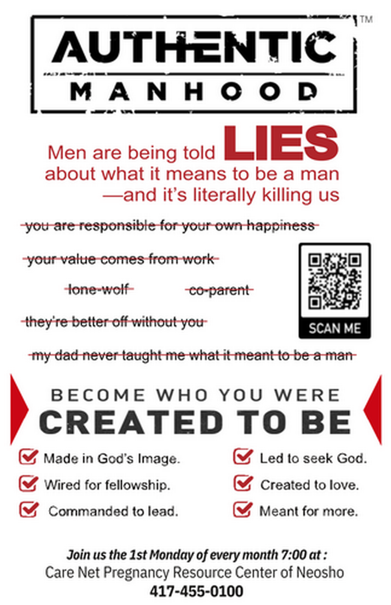 Authentic Manhood - Jan 5, 2026 - Neosho Area Chamber of Commerce, MO